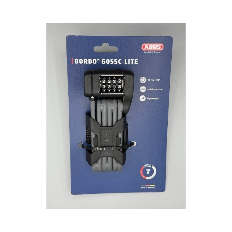 Abus Bordo Lite Combo 6055C/60 Folding Lock - 60CM With Bracket – Giant ...